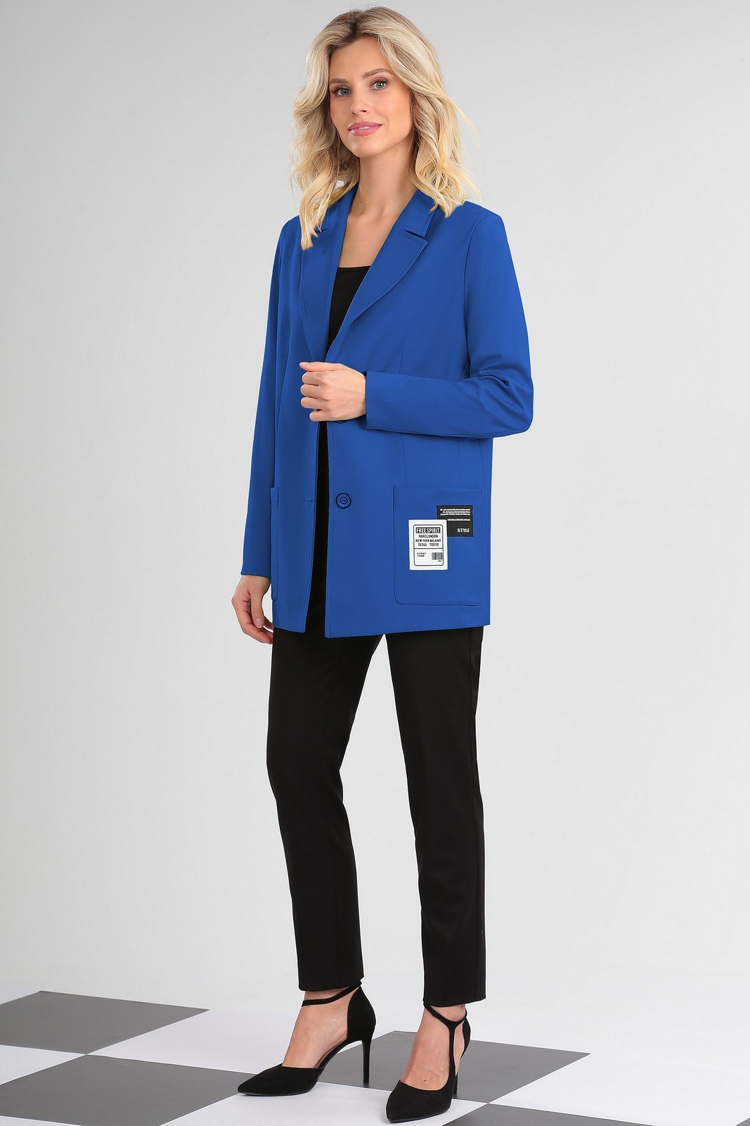 Жакет 11295 лазурный LeNata купить в интернет магазине Велесмода